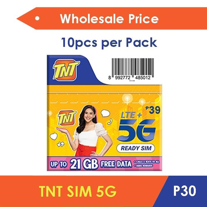 TNT SIM 21 gb data 5G RESELLER PRICE (10PCS PER PACK) for Phone ...
