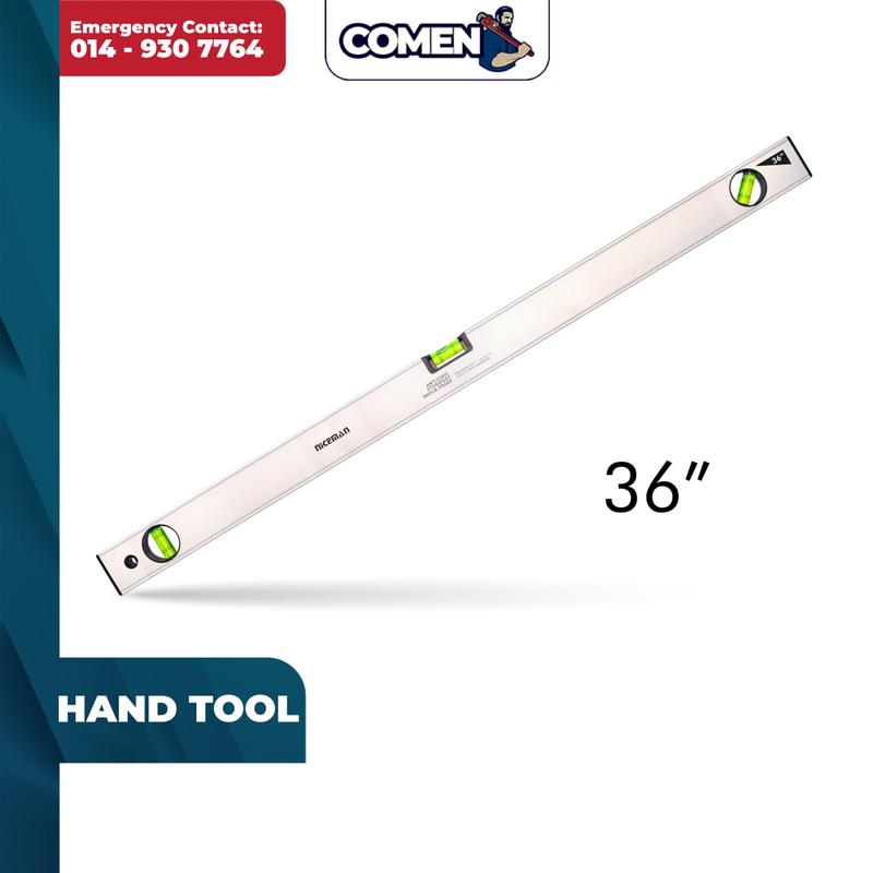 NICEMAN (ARROW) Water Level Ruler 36 Inch 3 Vials Aluminum Horizontal ...