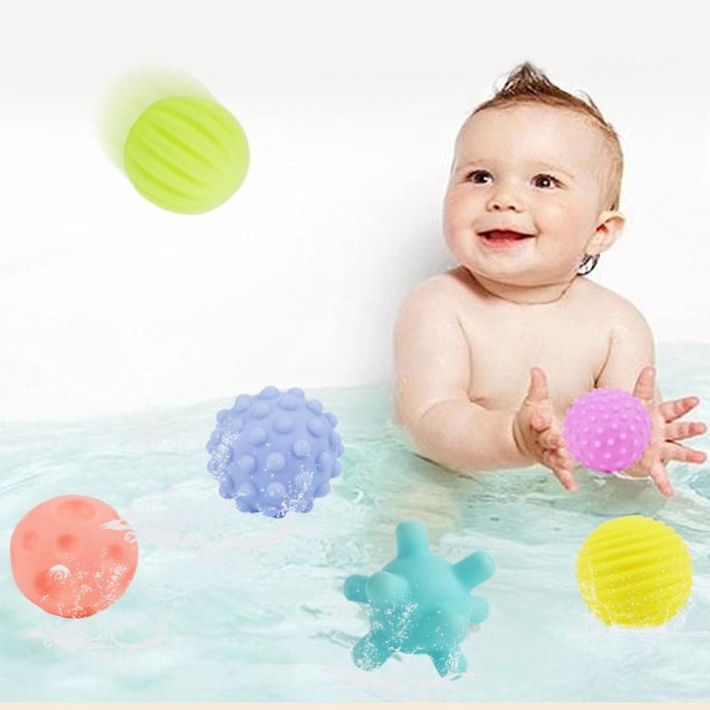 6pcs New Soft Rubber Develop Baby's Tactile Senses Toy 6~6.5cm - TikTok ...
