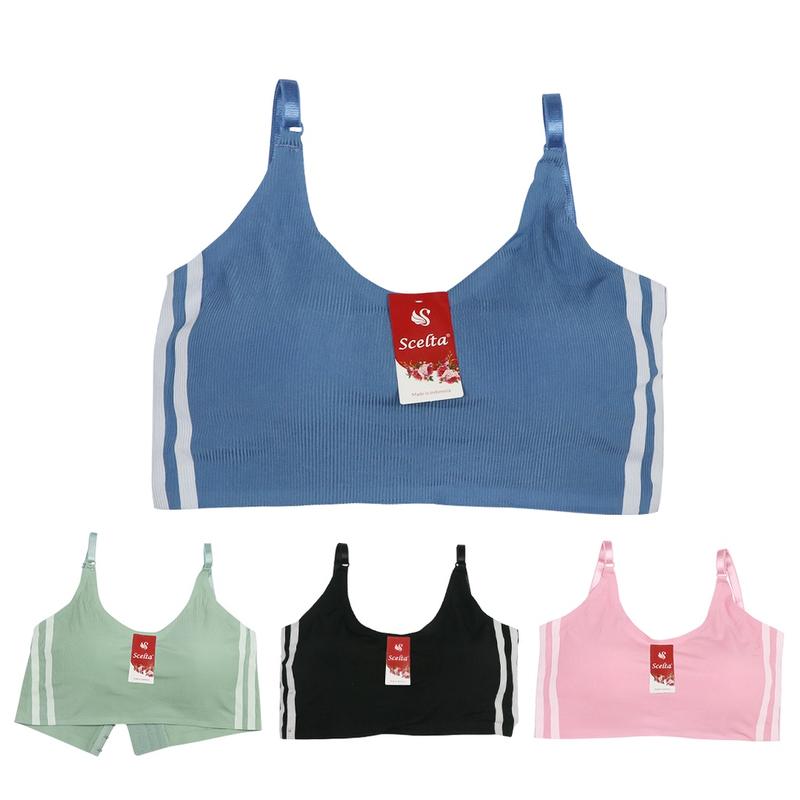 Scelta - Seamless Bra Tanpa Kawat Busa Bisa Dilepas Tank Top At Sc 1159 ...