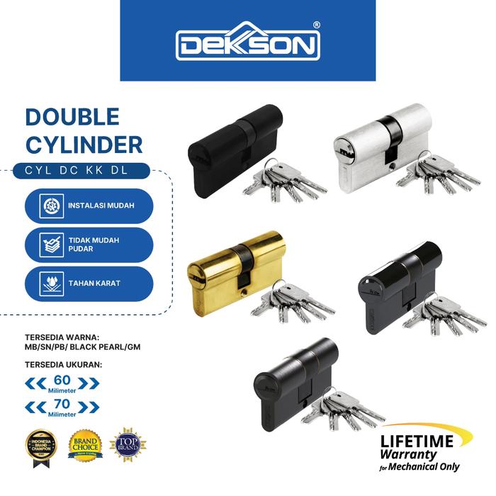 Promo DEKKSON Double Computer key Cylinder Silinder Pintu DC KK DL ...