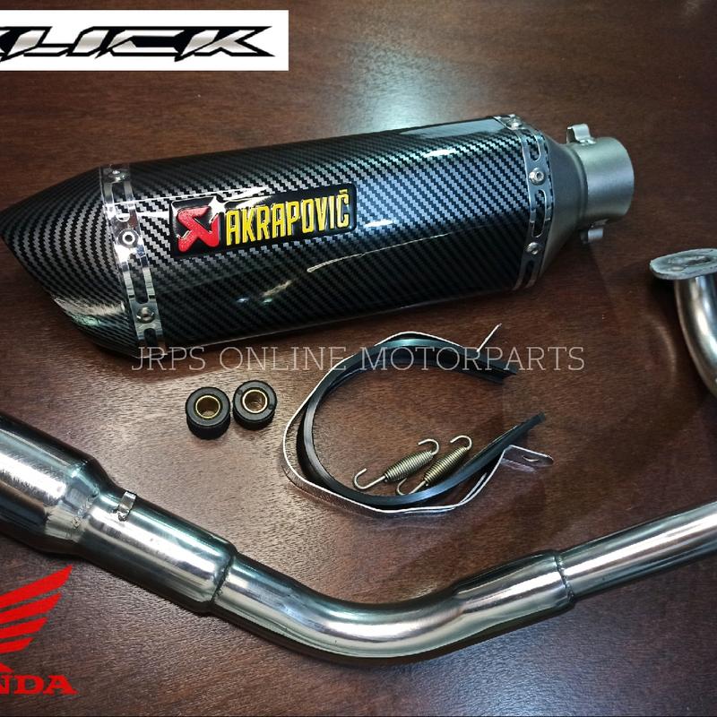 HONDA CLICK 125 150 160 AKRAPOVIC FULL SYSTEM EXHAUST MUFFLE - TikTok ...