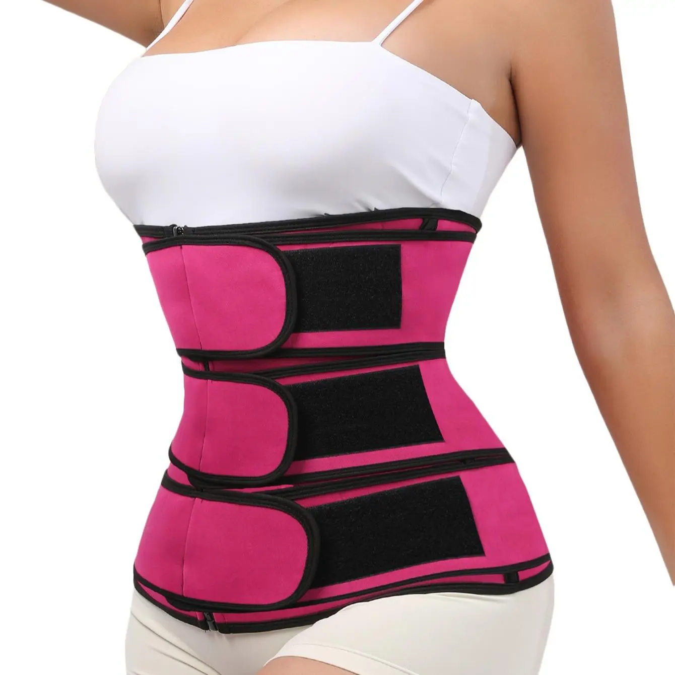 Waist Trainer Belt With Zipper (1 Piece), Sweat Belly Belt, Sports ...