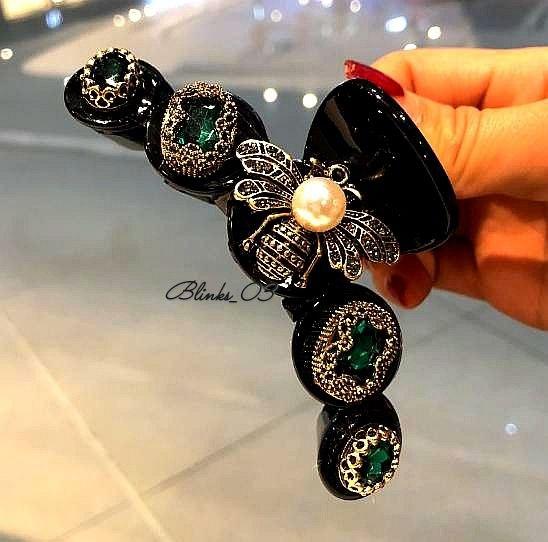 Elegant Retro Baroque Style Pearl Bee Grab Clip for Fashionable ...