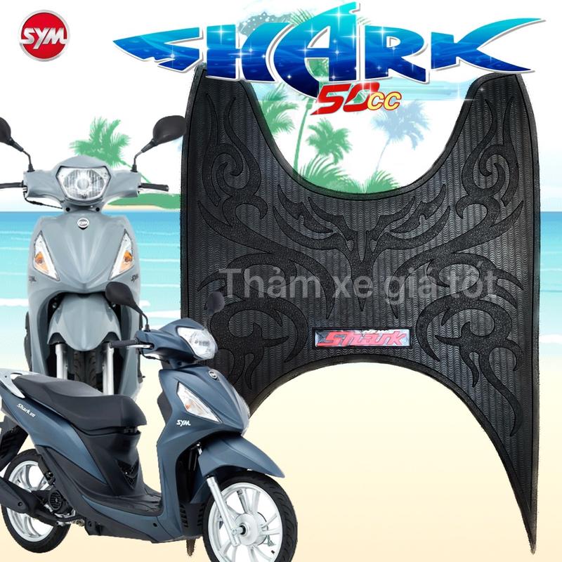 Thảm cao su lót sàn xe Shark 50cc, thảm xe Sym Shark Mini 125cc ...
