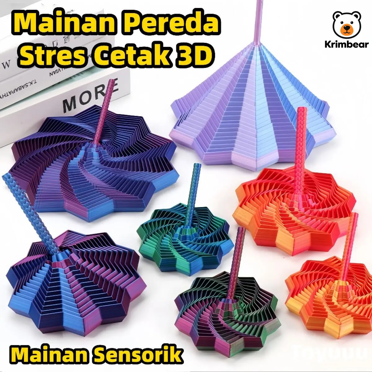 [Dapat Diregangkan] Mainan Sensorik Geometris Bintang Cetak 3d/Sensorik ...