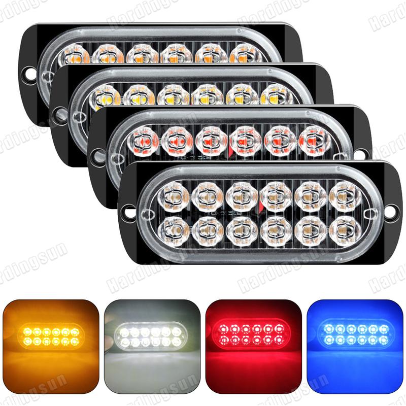2Pcs LED Car Warning Light Breakdown Emergency Light Bar Truck - TikTok ...