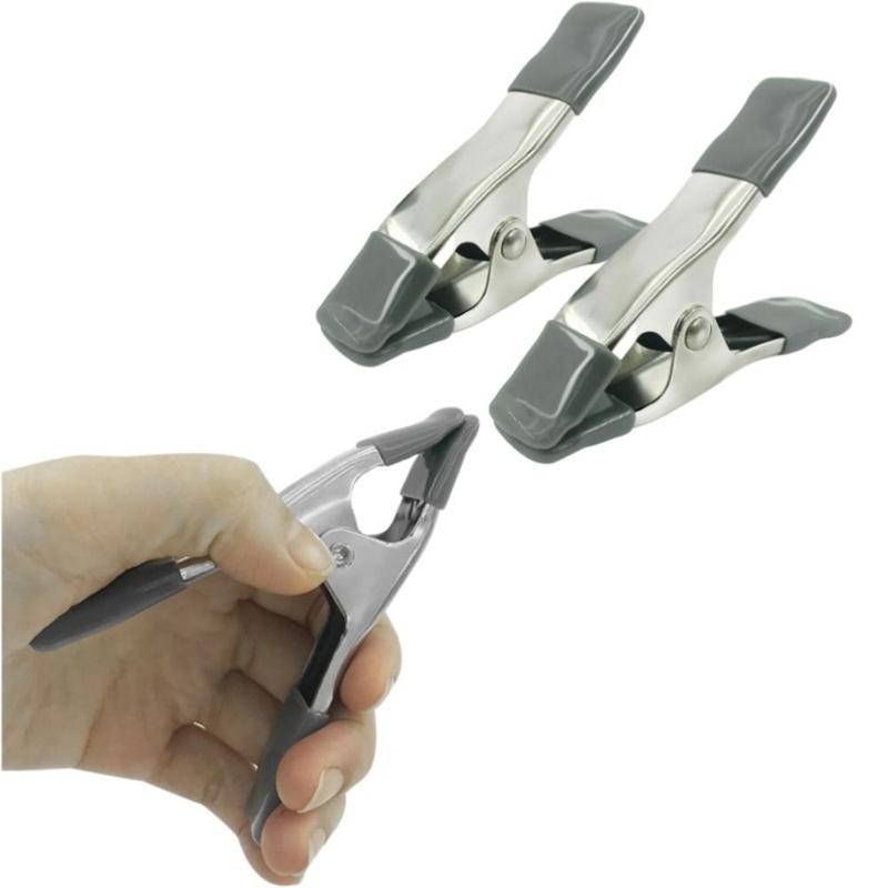 2pcs Protective Metal Spring Clamp Rubber Handles Heavy Duty - TikTok ...