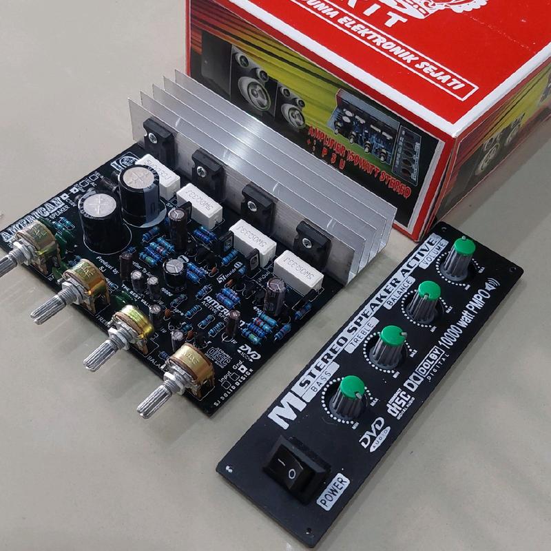 Kit Power aktif 150 watt Stereo bonus panel+knop - Shop | Tokopedia