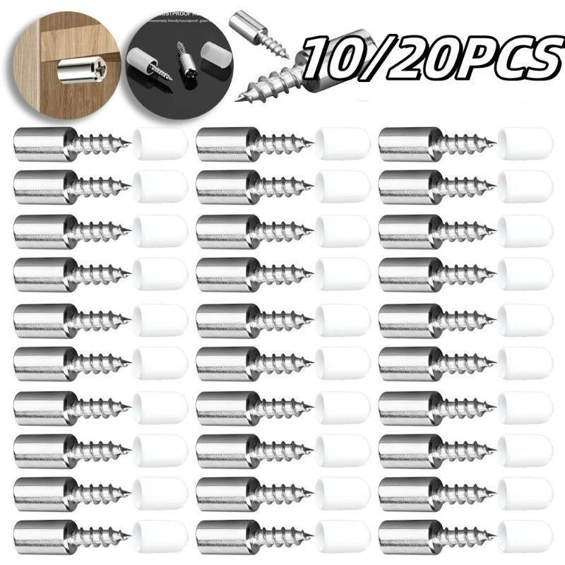 10/20Sets Integrated Self Tapping Screws Partition Brackets Fixing ...