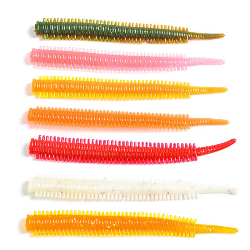 20pcs Simulation Sand Silkworm Fishing Lure Sea Earthworm Float ...