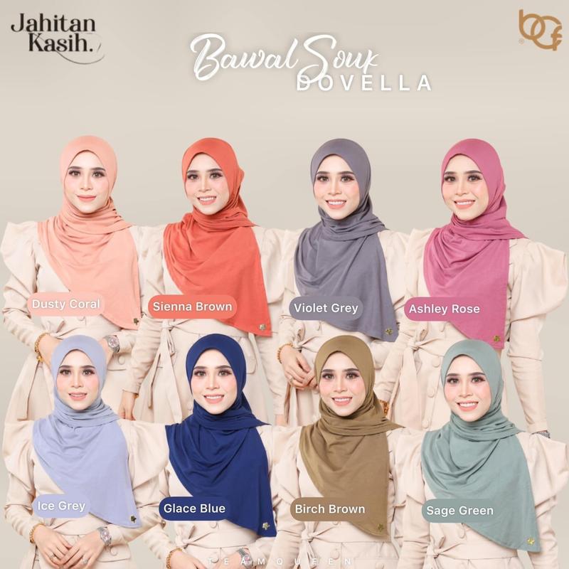 Bawal Dovella BCF x Ummi Nazeera Tudung Square Instant Hijab - TikTok ...