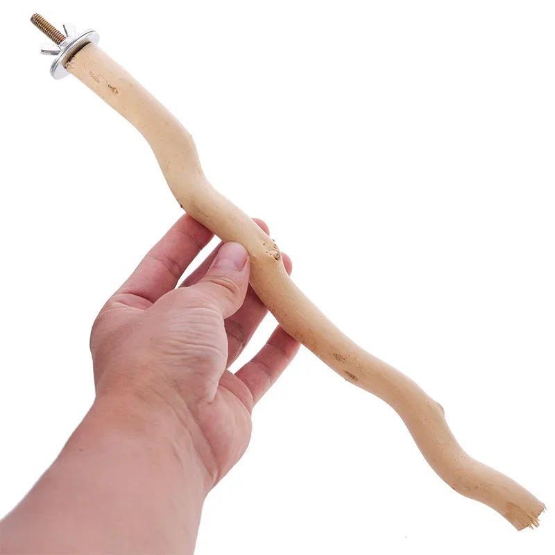 Wooden Bird Perch Branches Pet Standing Grape Stick Toys for - TikTok ...