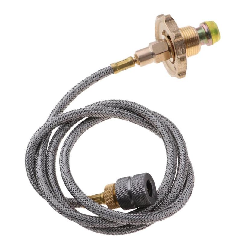 Camping Use Burner Gas Refill Adapter Flat Coupler 102cm - TikTok Shop ...