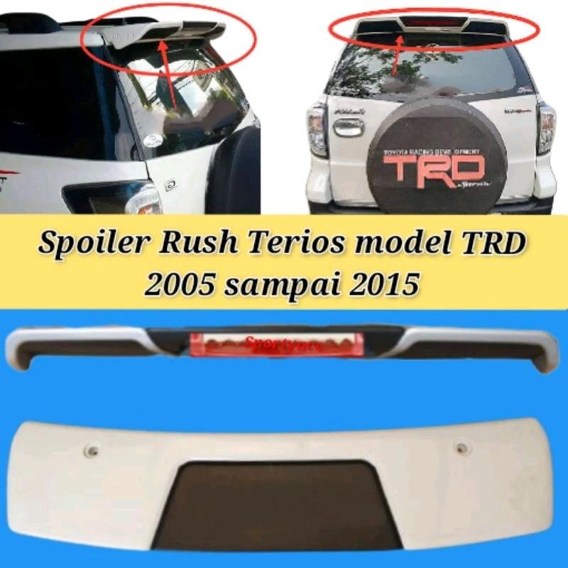 Spoiler Rush Terios 2005 - 2016 model TRD pakai lampu - Shop | Tokopedia