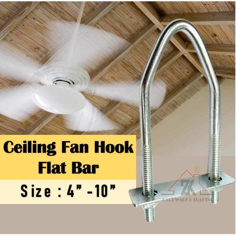 Flatbar Fan Hook Ceiling Hanging Hook Kipas Gantung Penyangkut - TikTok ...