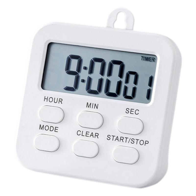 Kitchen Timers Magnetic Countdown Large LCD Display Digital Timer ...
