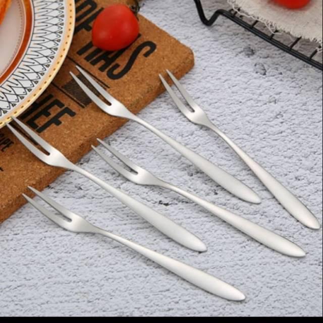 MURAH !!GARPU MINI STAINLESS STEEL GARPU BUAH TUSUKAN GARPU - Shop ...