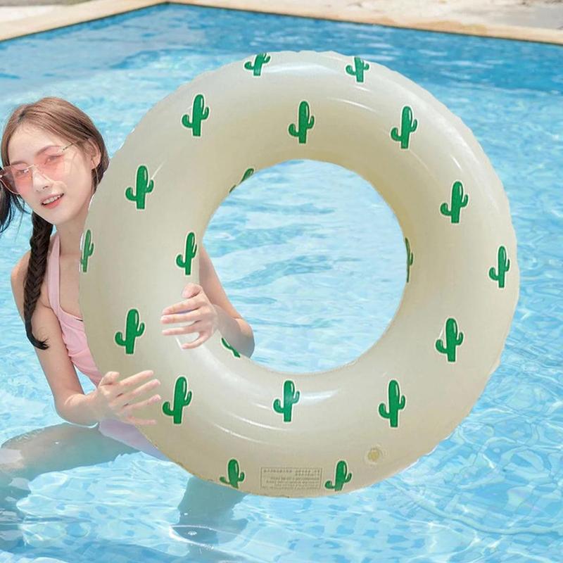 Simple Cactus Float, Thickened Swimming Ring, Beach Pool Float - TikTok ...