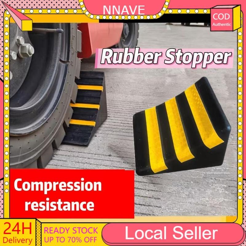 Rubber Stopper Wheel Chock Truck Tyre Stopper with handheld - TikTok ...
