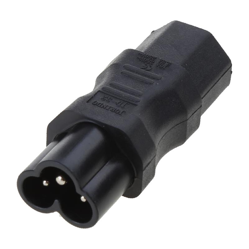 IEC 320 3-Pin C13 Female To C6 Male Cloverleaf Plug AC Power - TikTok ...