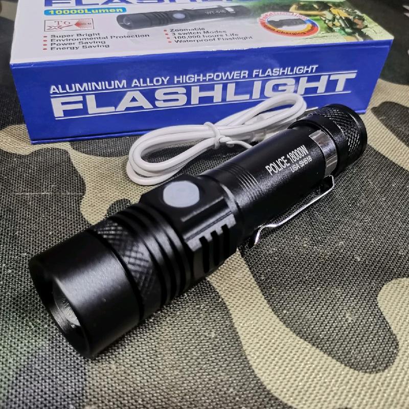 Flashlight / TORCHLIGHT Tactical 518 Aluminium Alloy WaterProof ...