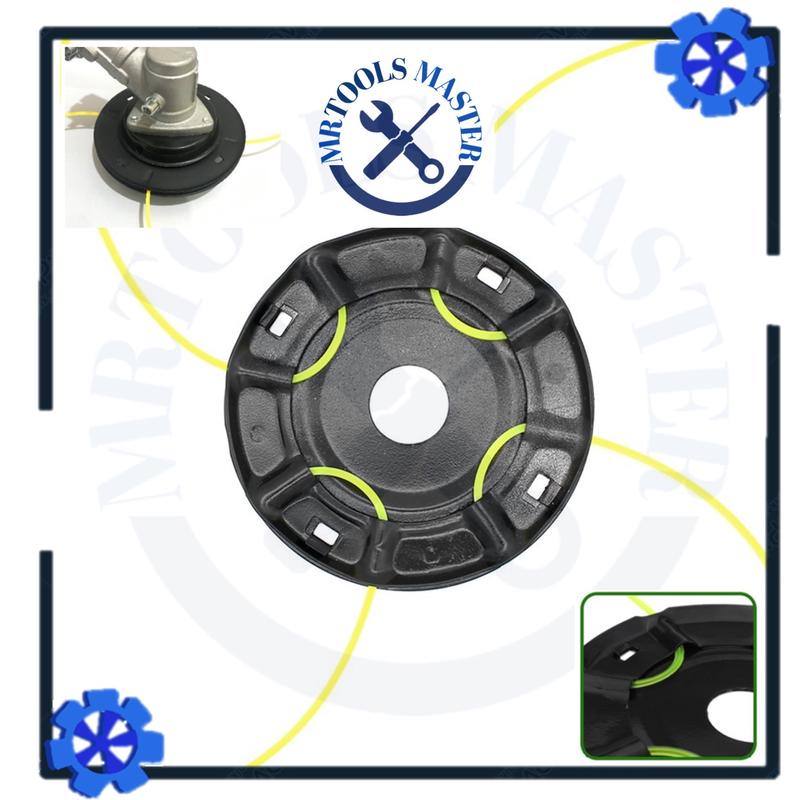 Black Cutter Disc Metal Trimmer Head with 4 Trimmer Nylon Lines ...
