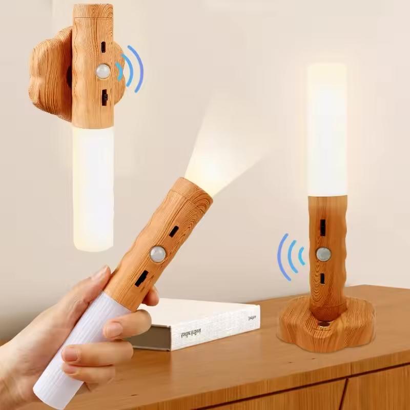 Portable Rechargeable Motion Sensor Wood Wireless Magnetic Stair ...