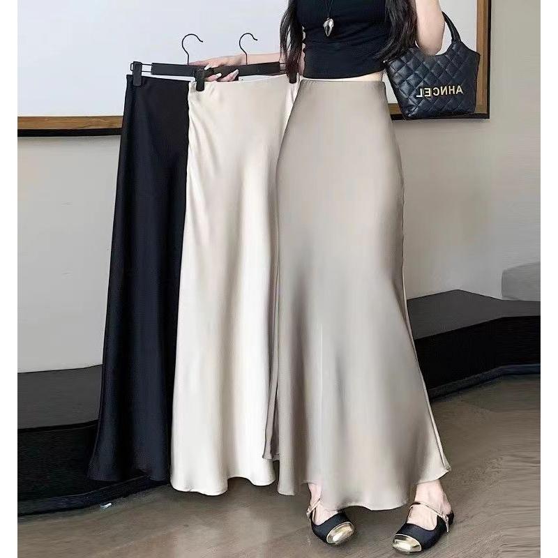Skirt Wanita, Fesyen Mewah, Elegan, Setengah Panjang, Pinggang - TikTok ...