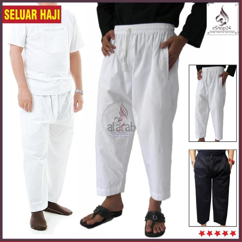 Seluar COTTON Haji Unisex Seluar Jubah Kurta Seluar Umrah Haji - TikTok ...