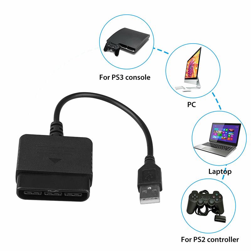 For PS2 to PS3 Controller Adapter PlayStation 2 to USB Cable - TikTok ...
