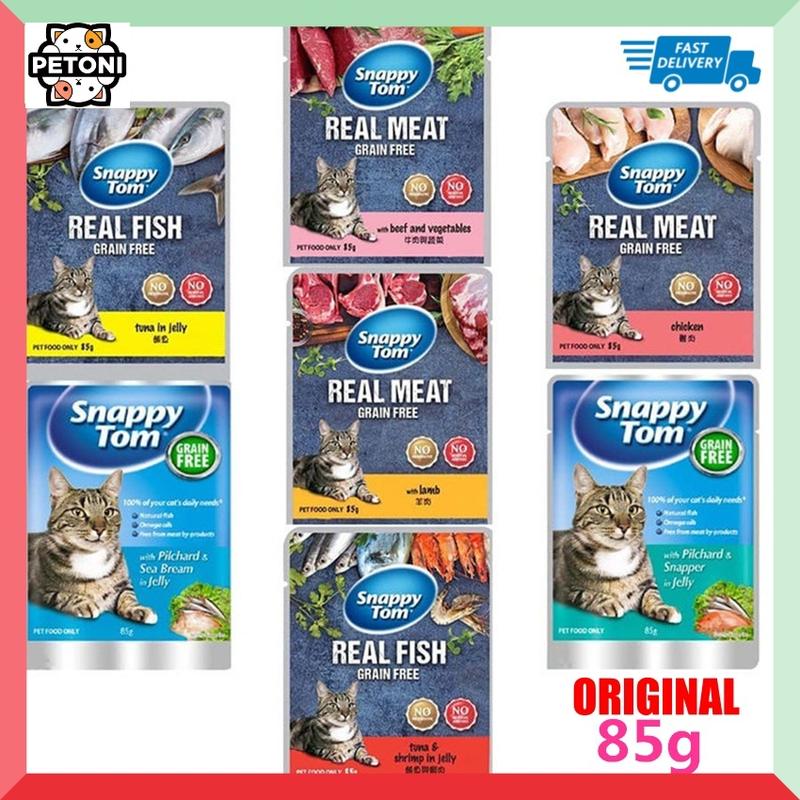 Snappy Tom Pouch Cat Food - Beef / Lamb / Chicken / Pilchard - TikTok ...