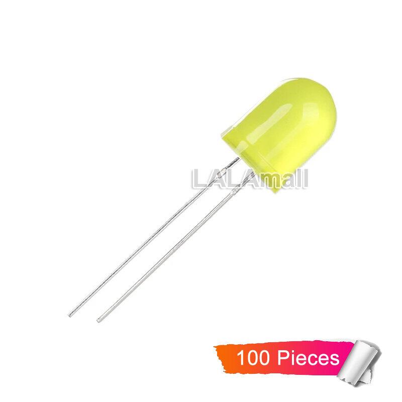100pcs/lot 10mm F10 LED Diode White Blue Green Red Yellow Light ...