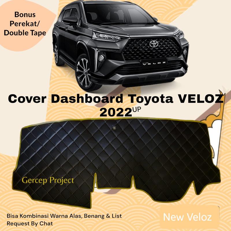 Cover Alas Dashboard New VELOZ 2022 Toyota Kulit Premium Pelindung ...