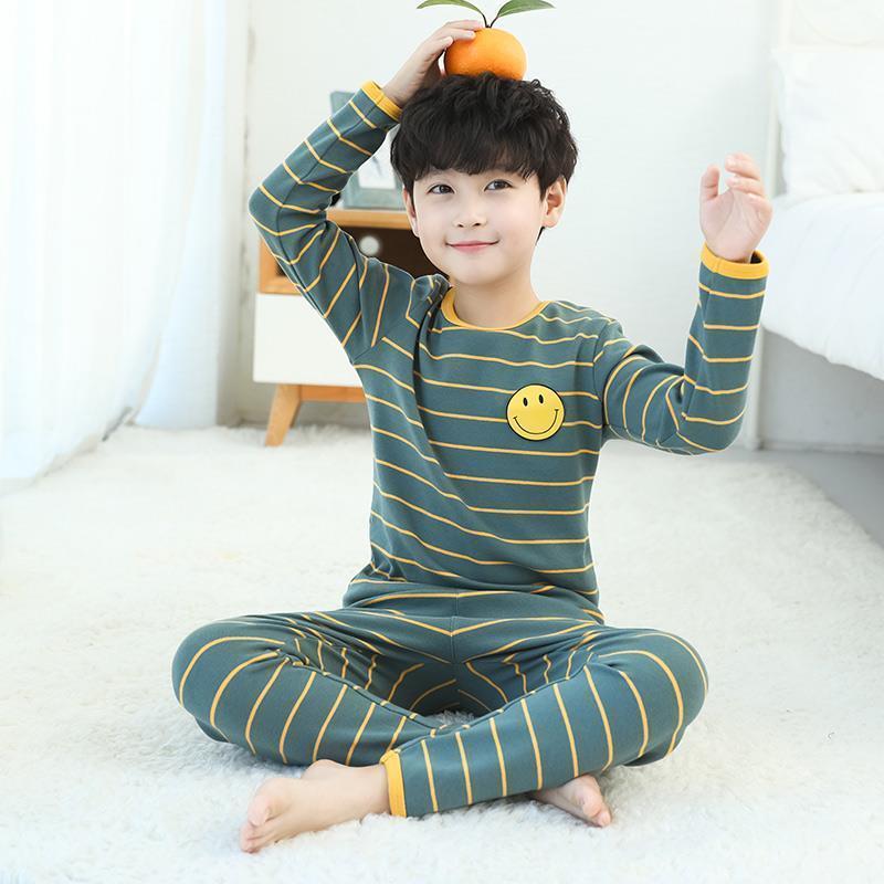 Set Piyama Musim Luruh Lelaki, Pakaian Kanak-kanak, Seluar Dalam Kanak ...