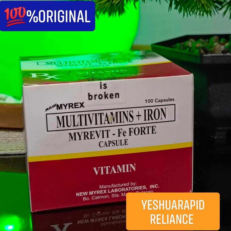 MYREVIT Fe Forte (IRON) (Multivitamins + IRON) 100 Capsules - TikTok Shop Philippines