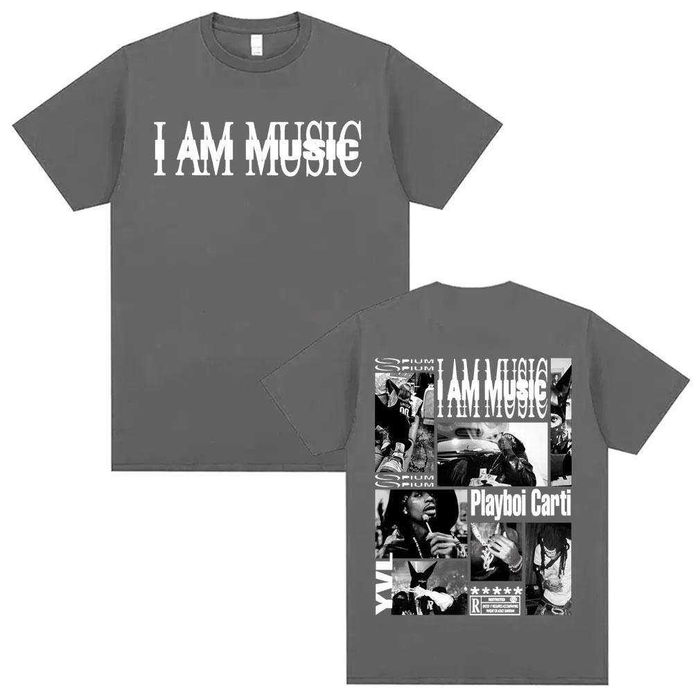 Camiseta de rapero Playboi Carti I AM MUSIC con Logo del álbum, ropa ...