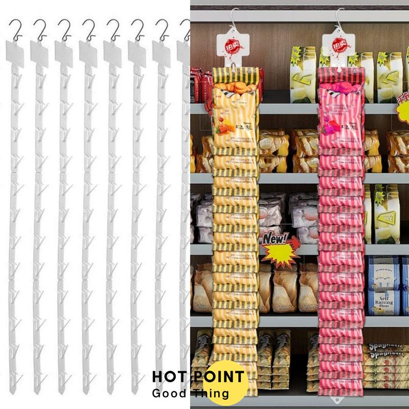 1pcs Plastic Hanging Strips Store Hang Snacks Display Hanger - TikTok ...