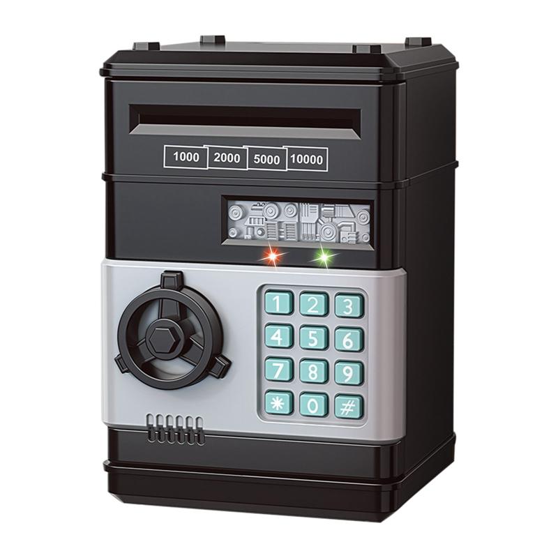 Kids Atm Savings Machine Large Capacity Coin Bank Box Intelligent ...