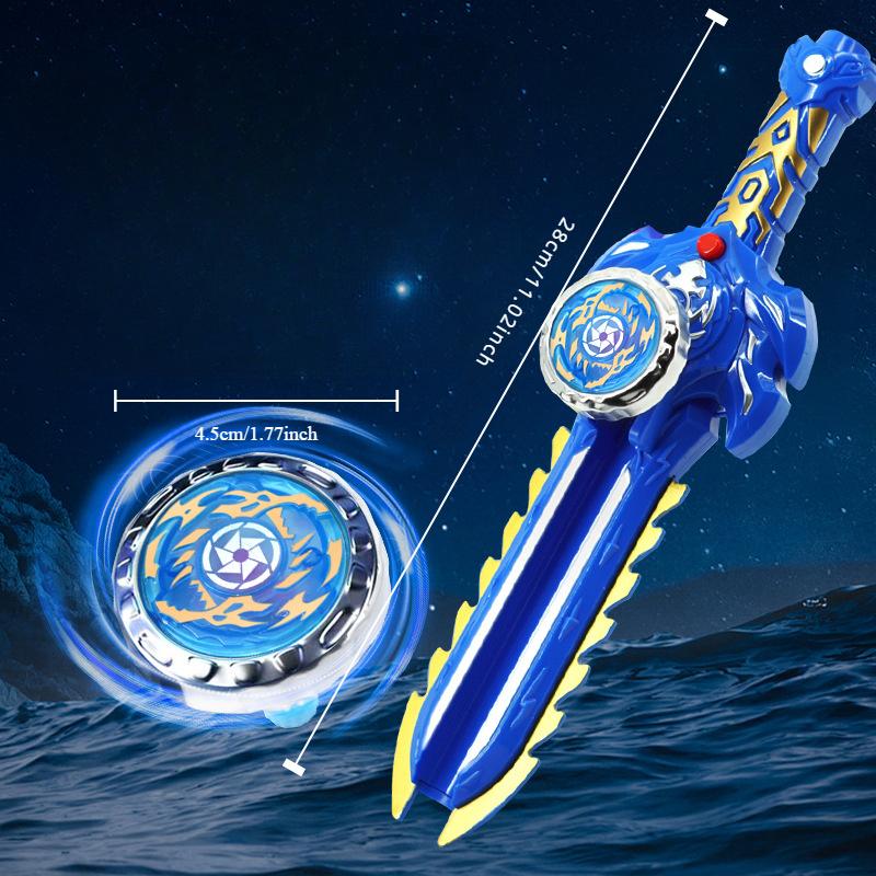 Interactive Glowing Toy Sword with Gyro Spinners - Mixed Color ...
