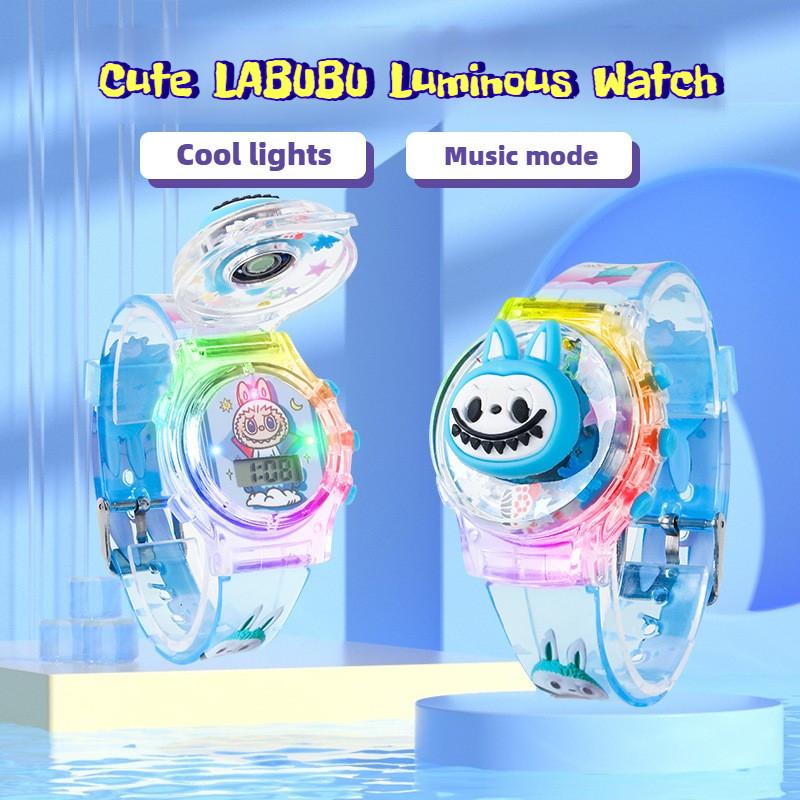 Cartoon Cute LABUBU Watch With Gift Box For Kids Girls Boys Sanrio ...