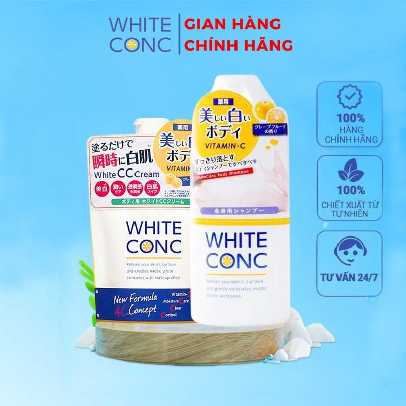 Combo Sữa tắm White Conc 360ml và Kem dưỡng da ban ngày Whit - TikTok ...