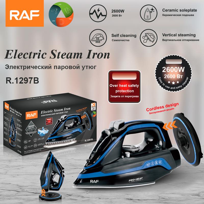 RAF European Standard Electric Iron Household Handheld Wireless Wired ...