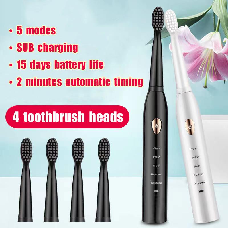 USB Charging Electric Toothbrush for Adult Rechargeable Vibration ...
