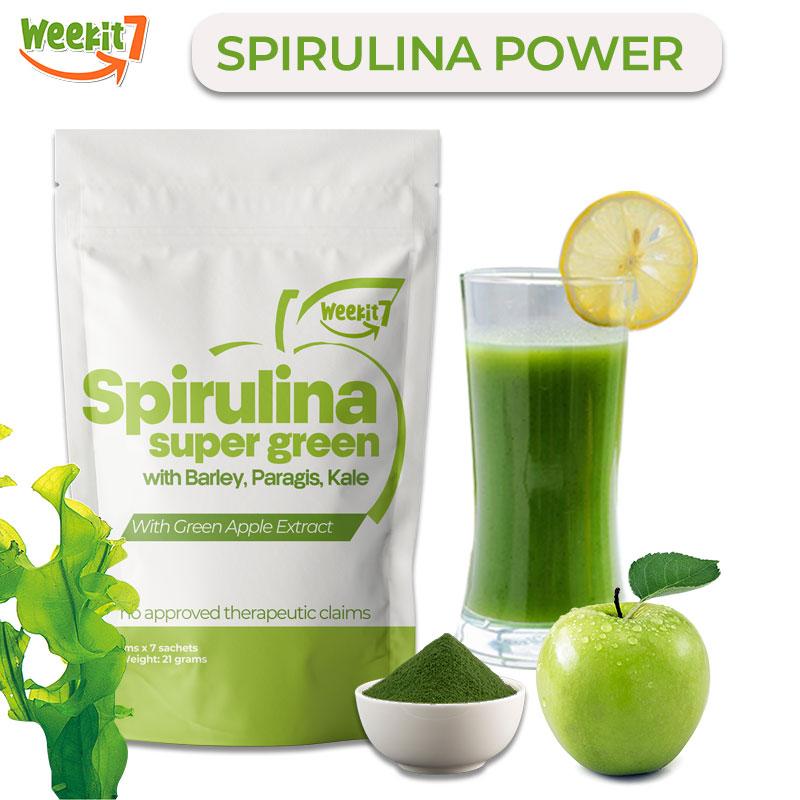 Organic Spirulina Powder Nature Spirulina with Barley, Paragis ...