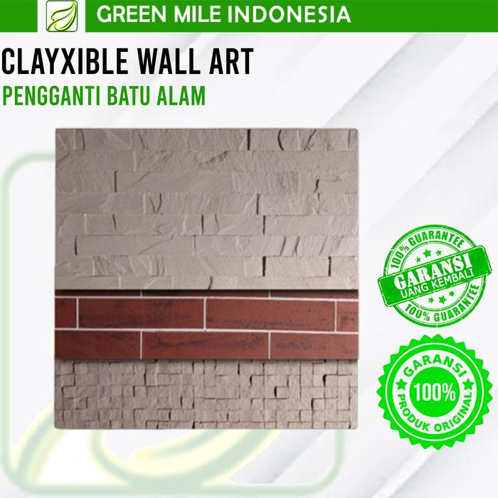 Jual CLAYXIBLE Pengganti Keramik, Kayu Dan Batu Alam [TIPE BRICKS DAN ...