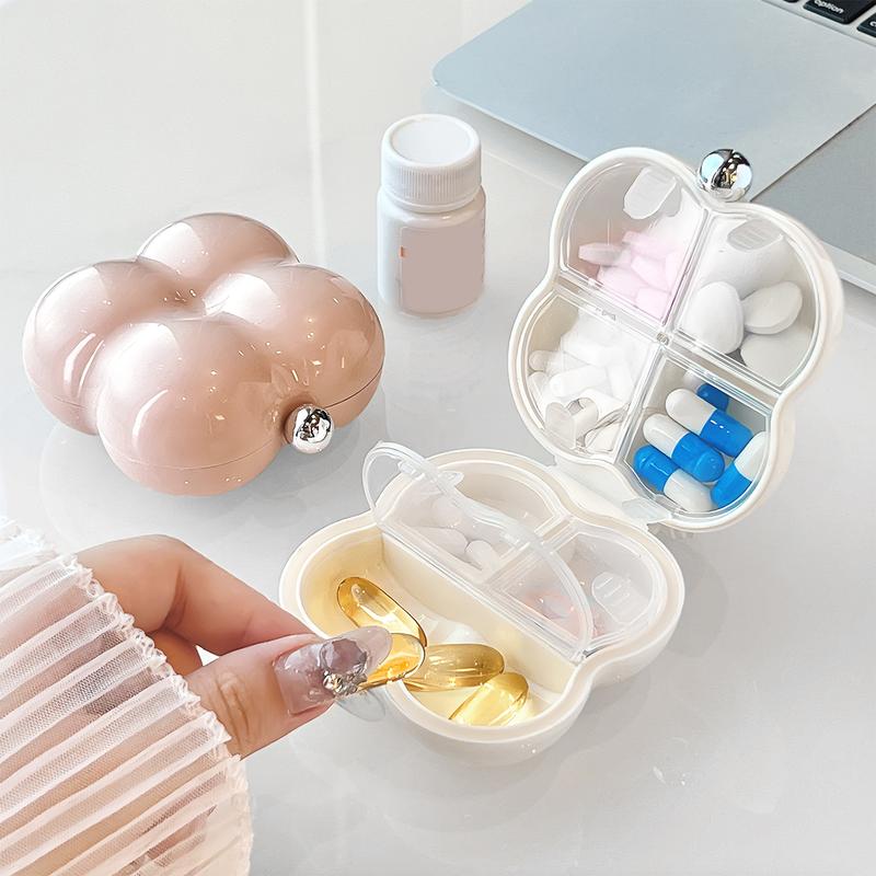 Pill Box Portable Odor-Free Compact Medication Case Dust-Proof - TikTok ...