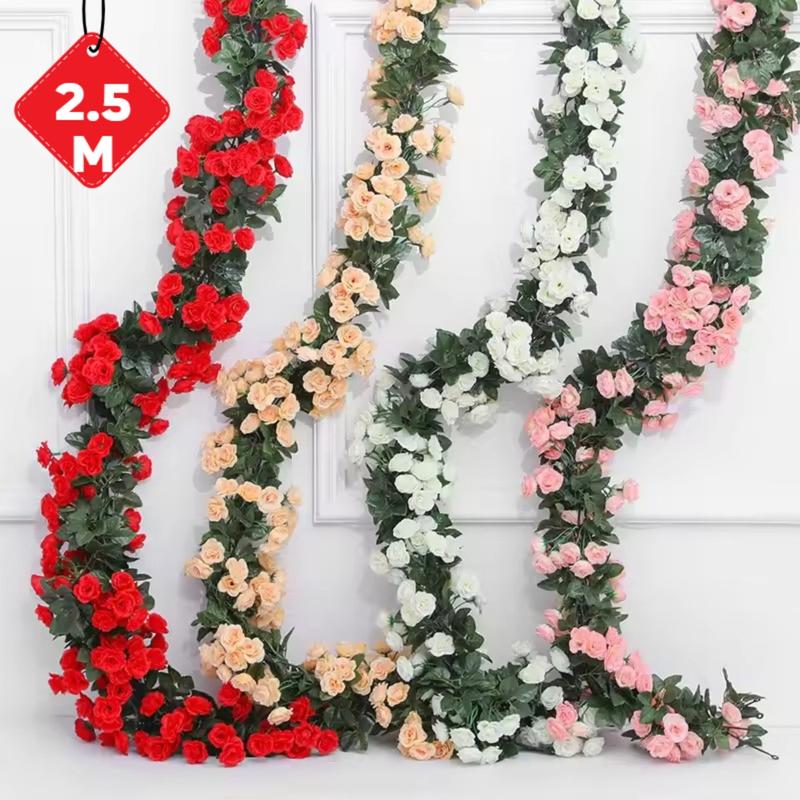 Mawar Tiruan, Panjang 2.5M, Bunga Mawar, Sesuai untuk Perkahwinan ...
