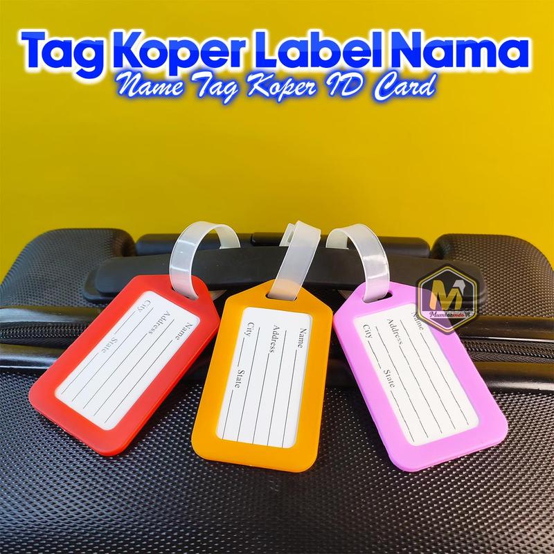 YAZID STORE Tag Koper Label Nama / Tag Gantungan Koper Tas / Label Nama ...