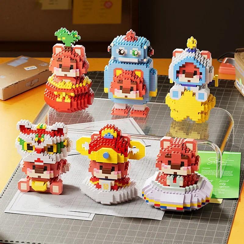 Blok Binaan Mikro Cosplay Losto, Model Robot Tarian Singa, Bata ...